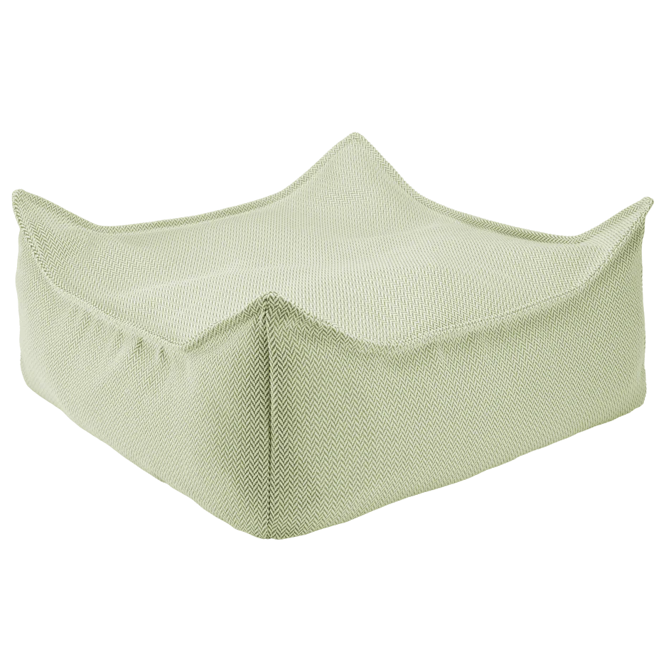 Puf de Exterior Cuadrado Verde Impermeable | Outdoor Slowdeco